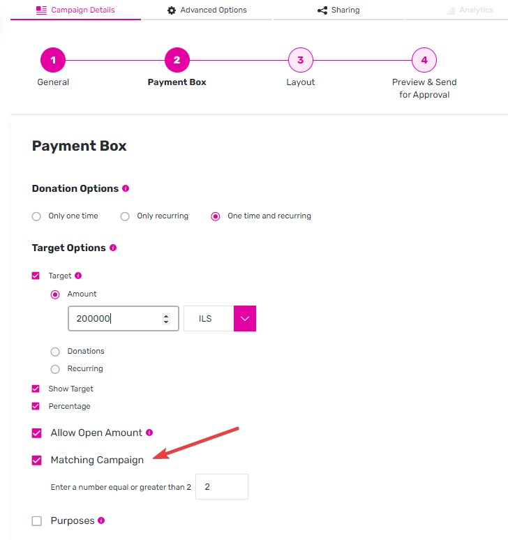 How to create a matching campaign? – JGIVE Support Center